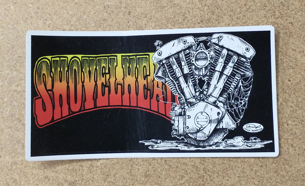 SHOVELHEAD decal (color) – Greasy Reaper